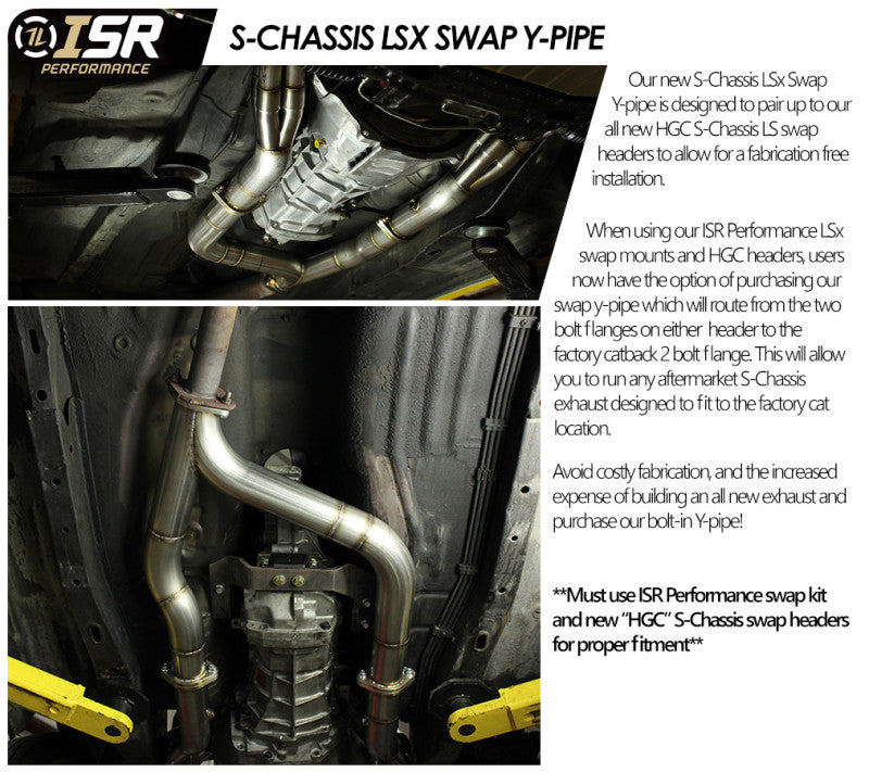 ISR Performance S-Chassis LS Swap Y-Pipe – Big Boyz Tires, Wheels ...